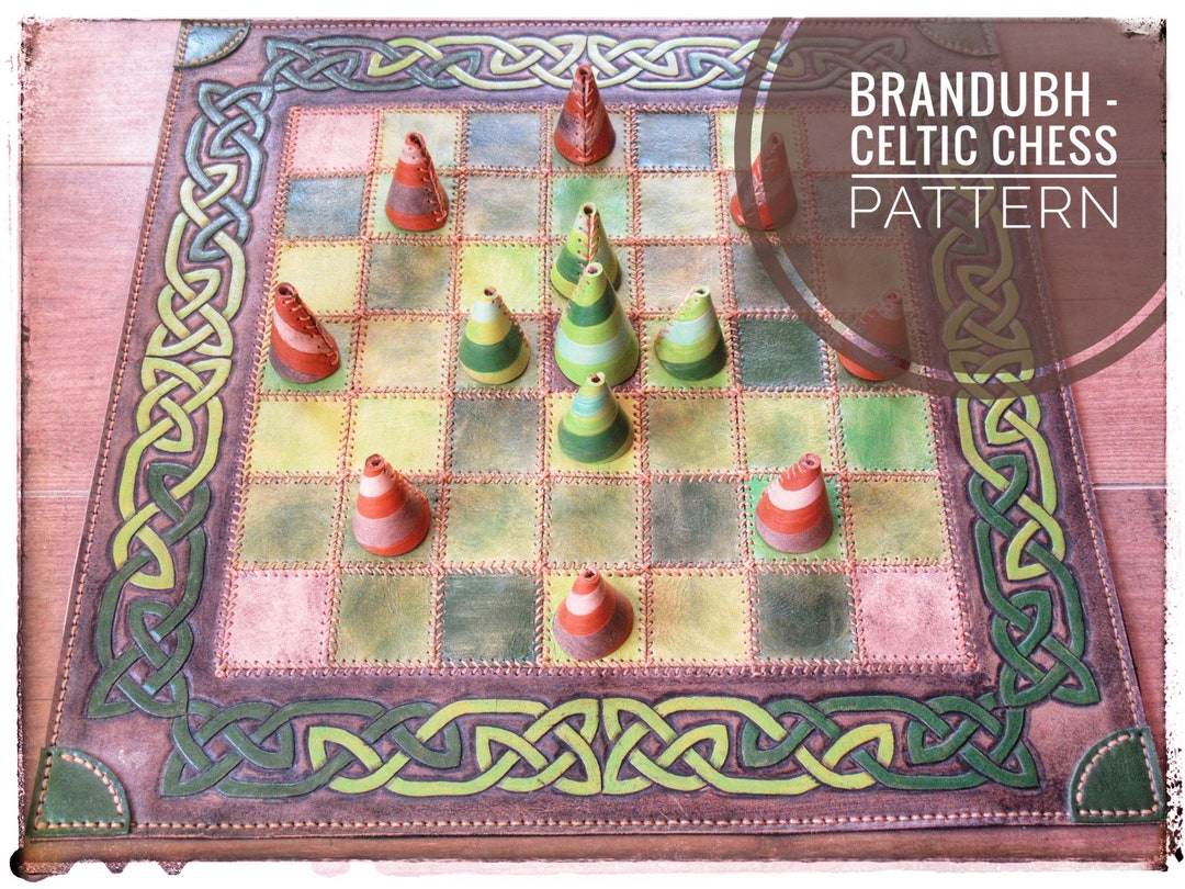 Brandubh, Celtic Chess, Hnefatafl Leather PDF Pattern - Etsy