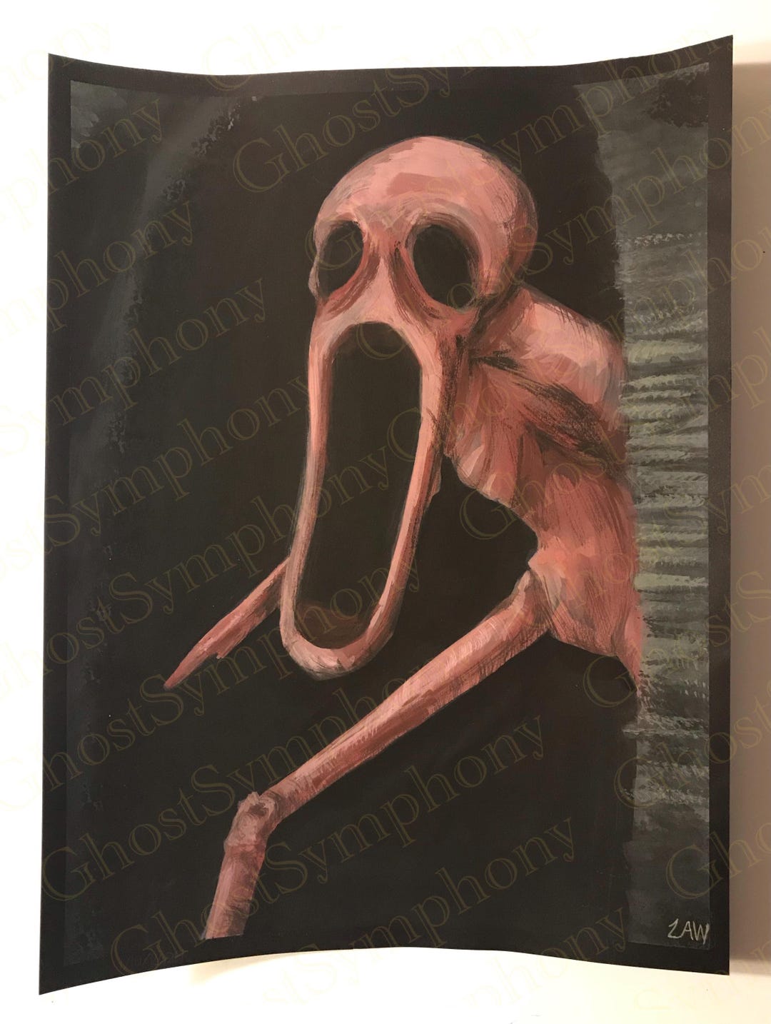 Why the Long Face Gouache Painting - Etsy