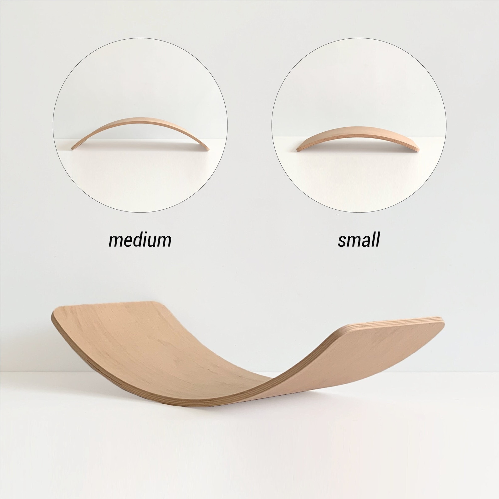 Curved Balance Board for Kids Natural Wood Waldorf Board - Etsy