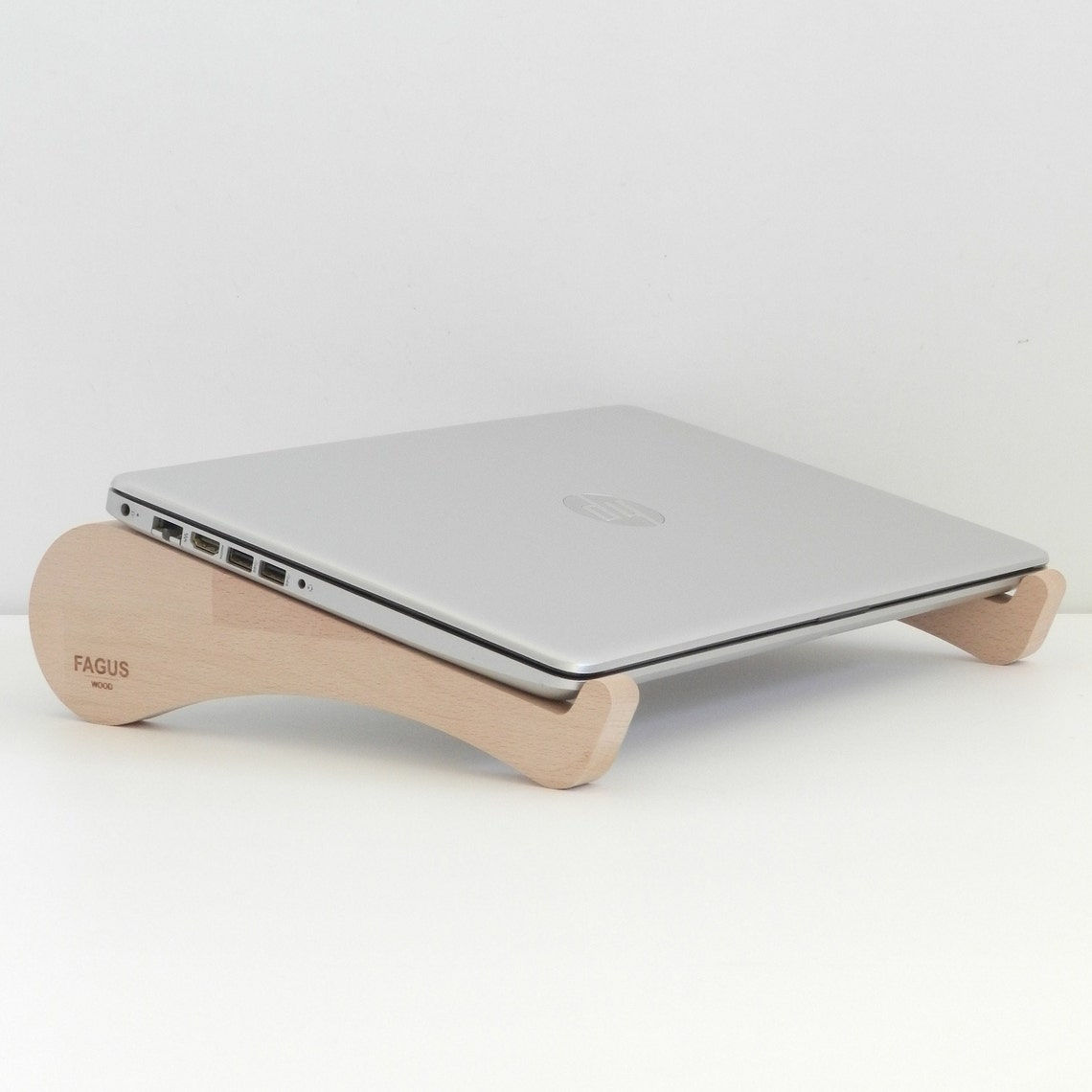 Wooden Laptop MacBook Stand, Ergonomic Computer Holder, Woodworking ...