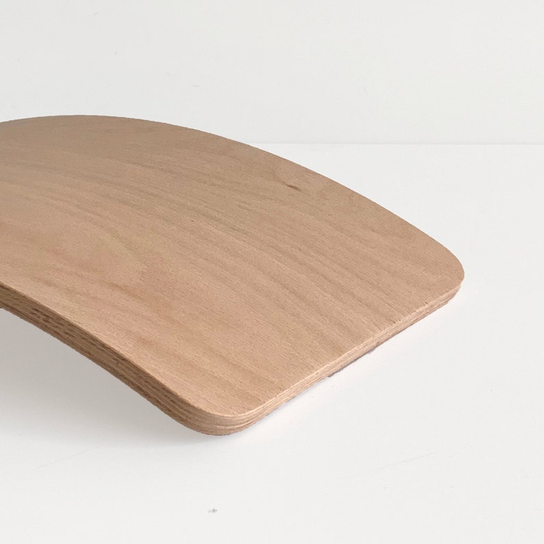 Curved Balance Board for Kids Natural Wood Waldorf Board - Etsy