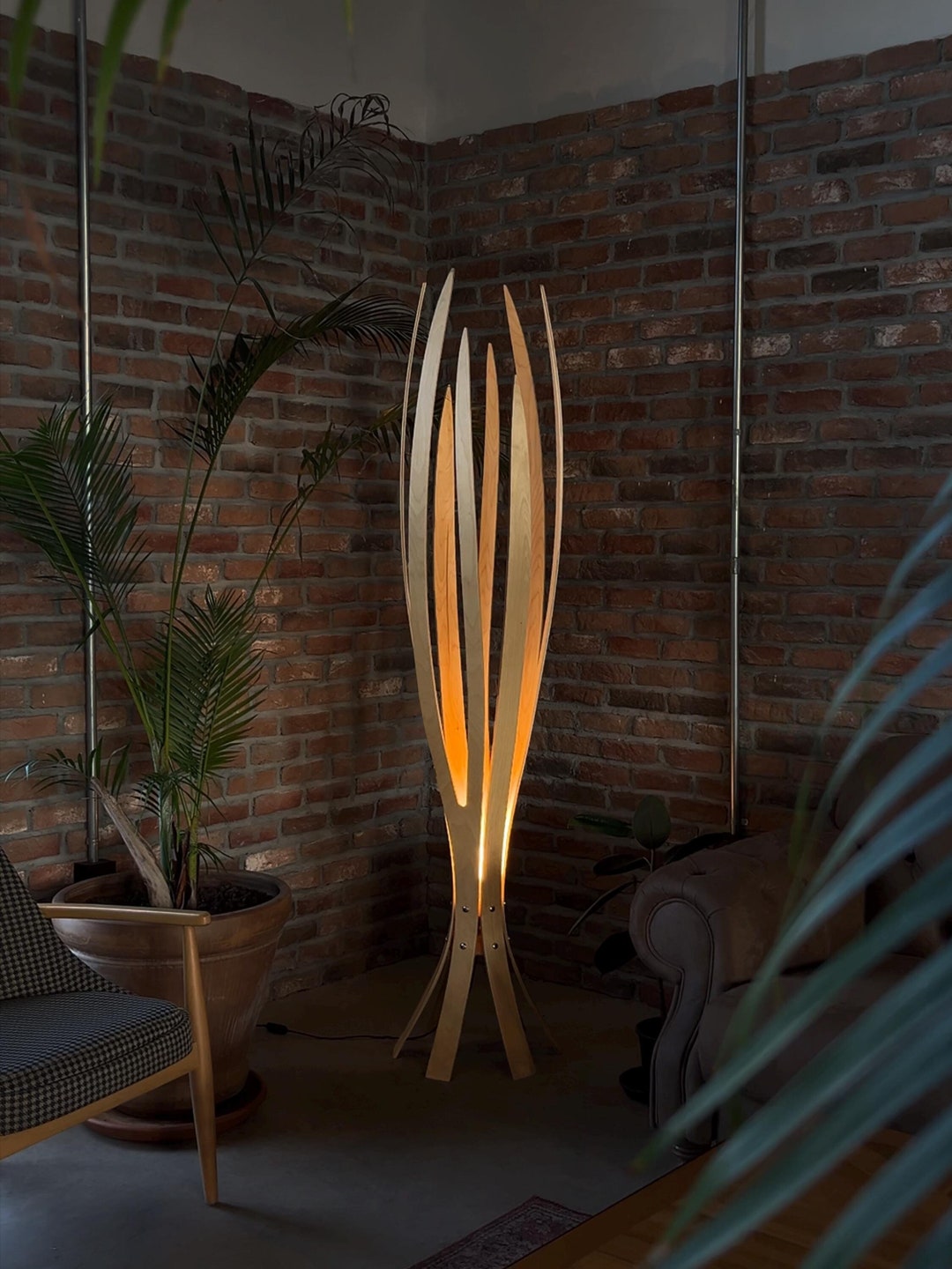 Hedra Floor Lamp | Scandinavian Style Wooden Floor Lamp | Decorative ...
