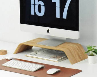 Wood Monitor Stand - Etsy