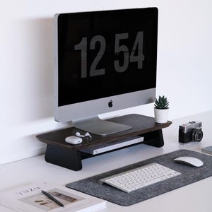 Plywood Monitor Stand: Elegant Wooden Shelf Riser for Your Computer ...