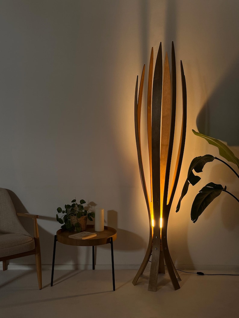 Hedra Floor Lamp | Scandinavian Style Wooden Floor Lamp | Decorative ...