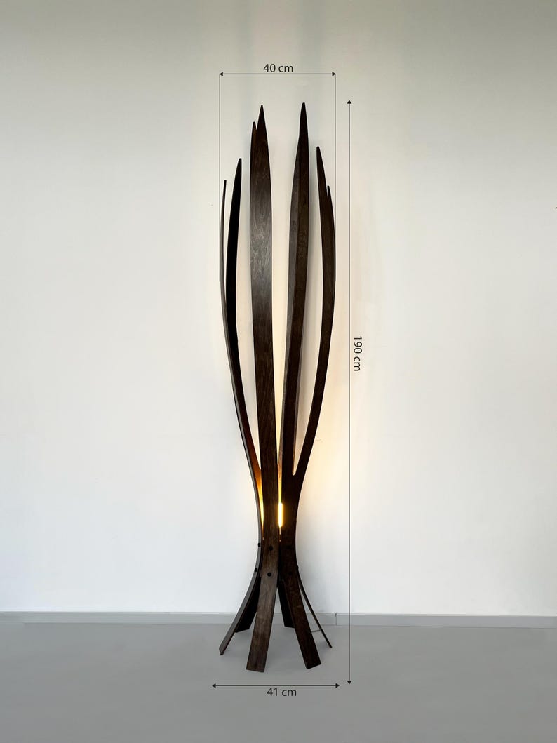 Hedra Floor Lamp | Scandinavian Style Wooden Floor Lamp | Decorative ...