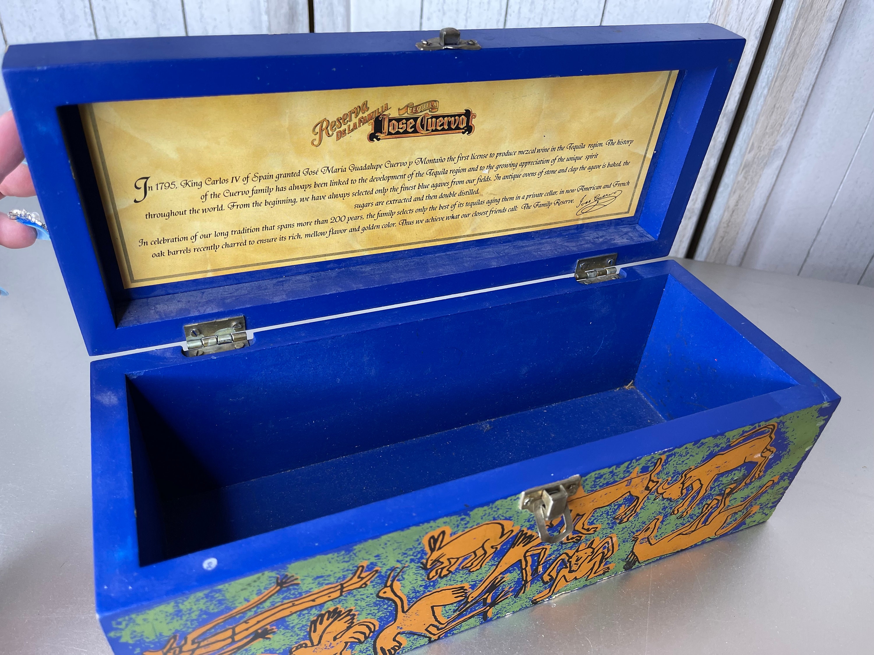 Jose Cuervo Tequila Reserva Familia Wooden Art Box Luis Zarate ...