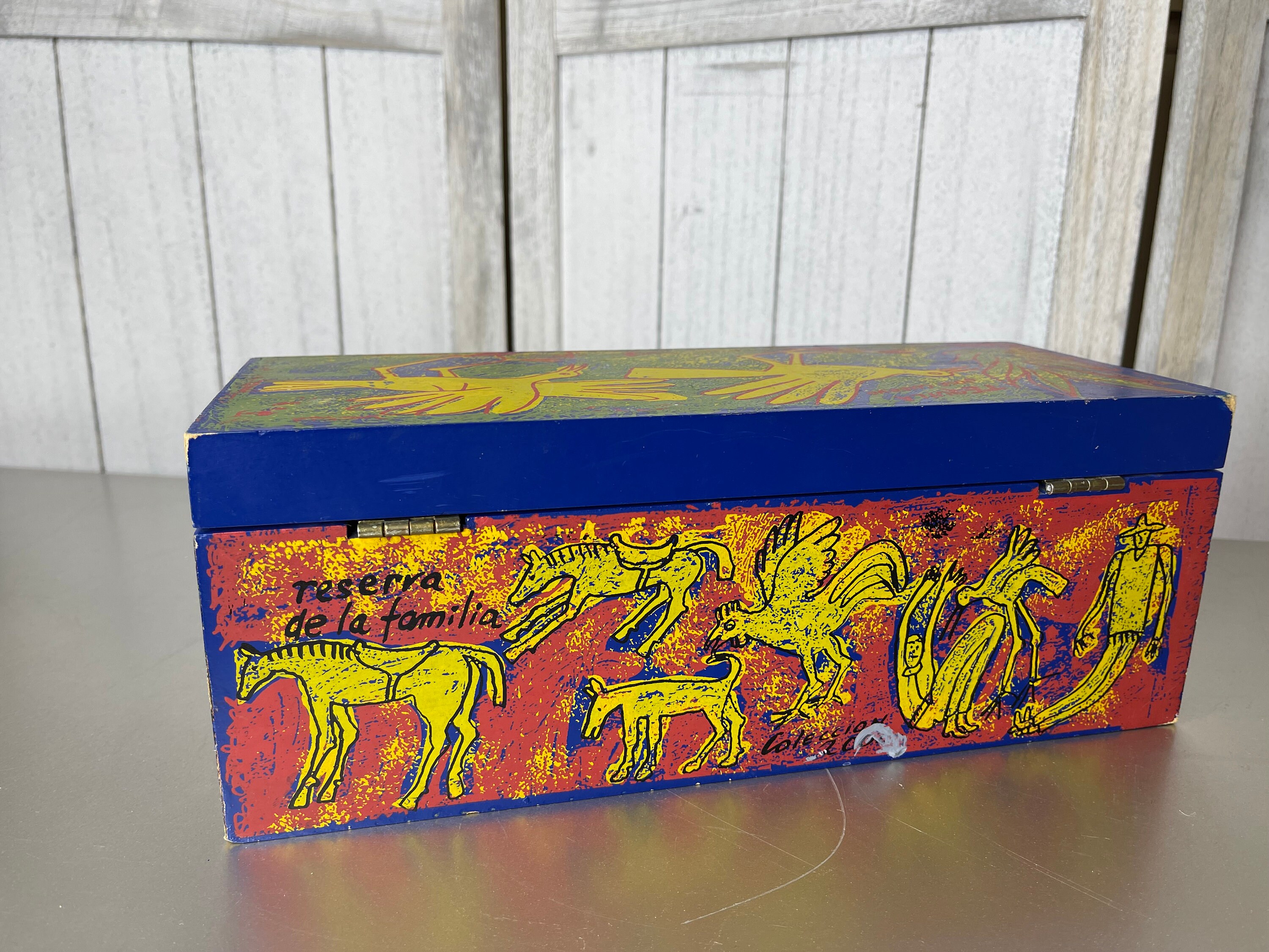 Jose Cuervo Tequila Reserva Familia Wooden Art Box Luis Zarate ...