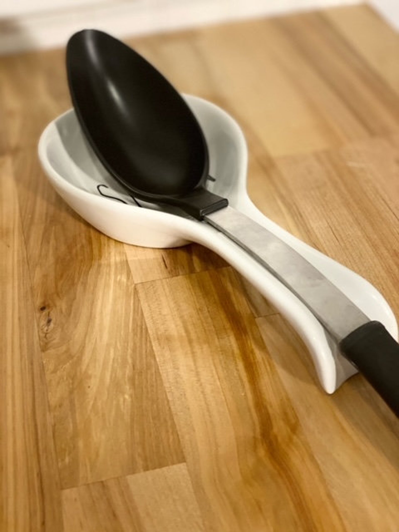 Spoon Rest White Porcelain Spoon Rest SKU GR2021-10 | Etsy