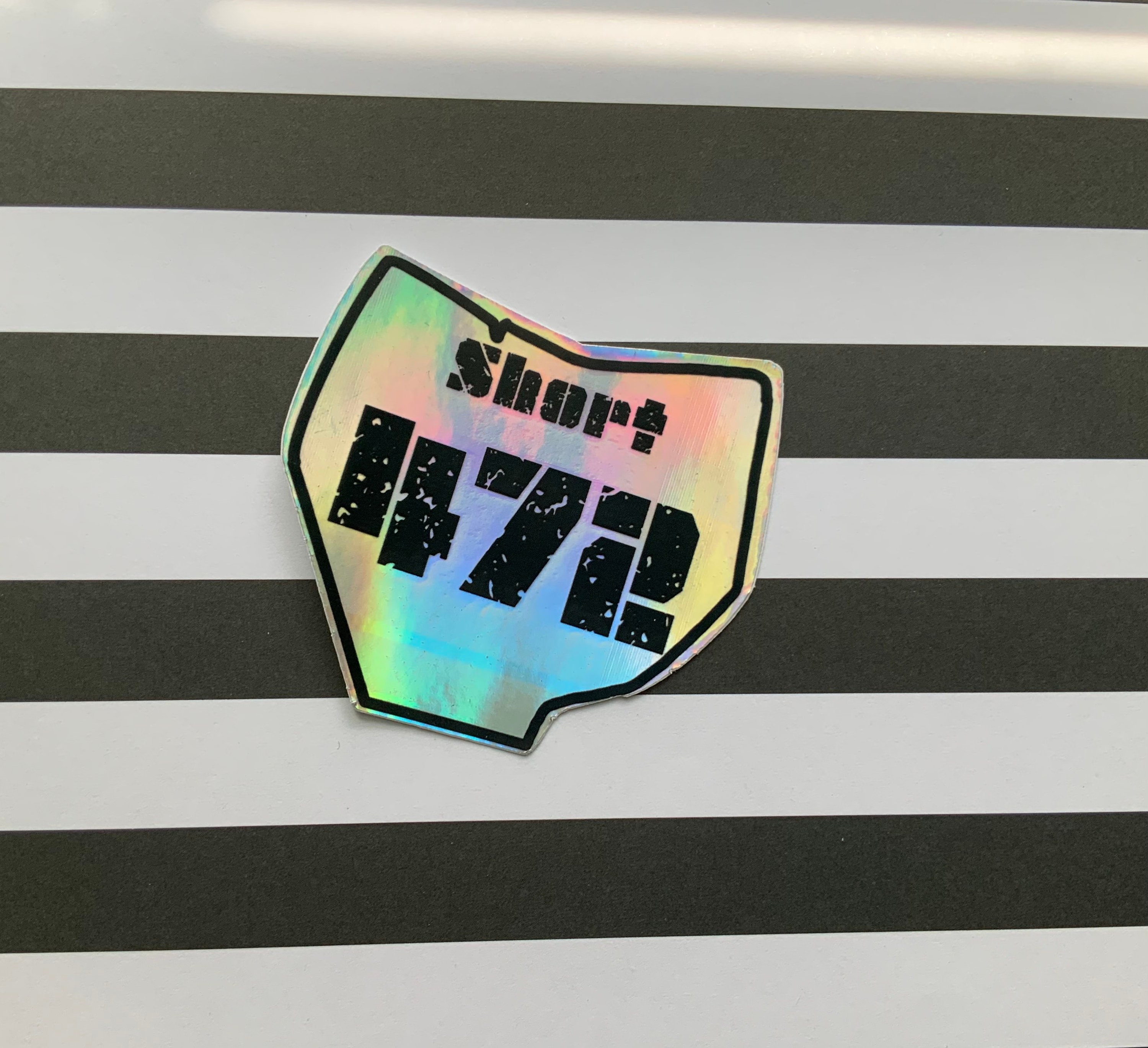 Holographic Number Plate Decal - Etsy