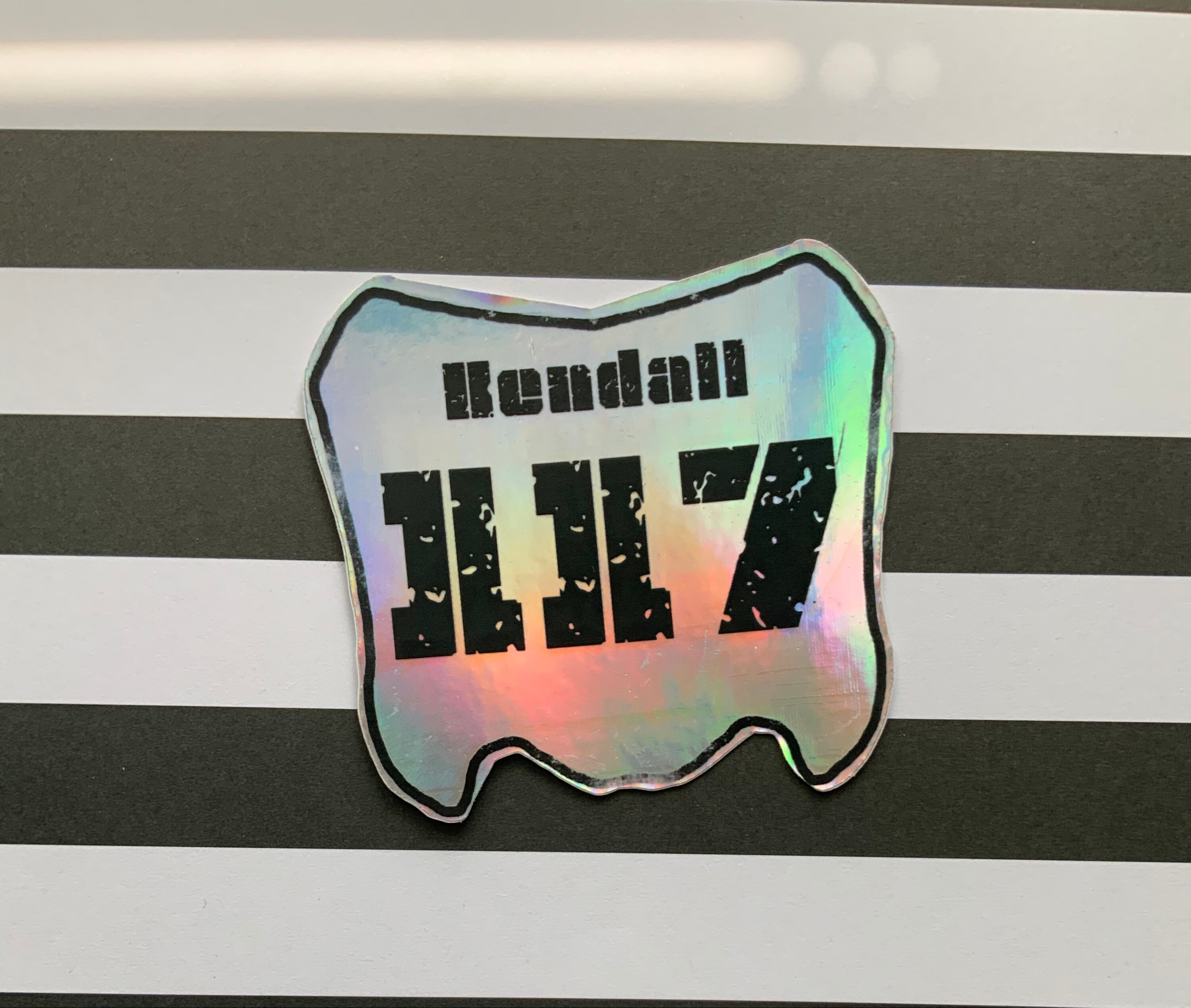 Holographic Number Plate Decal - Etsy