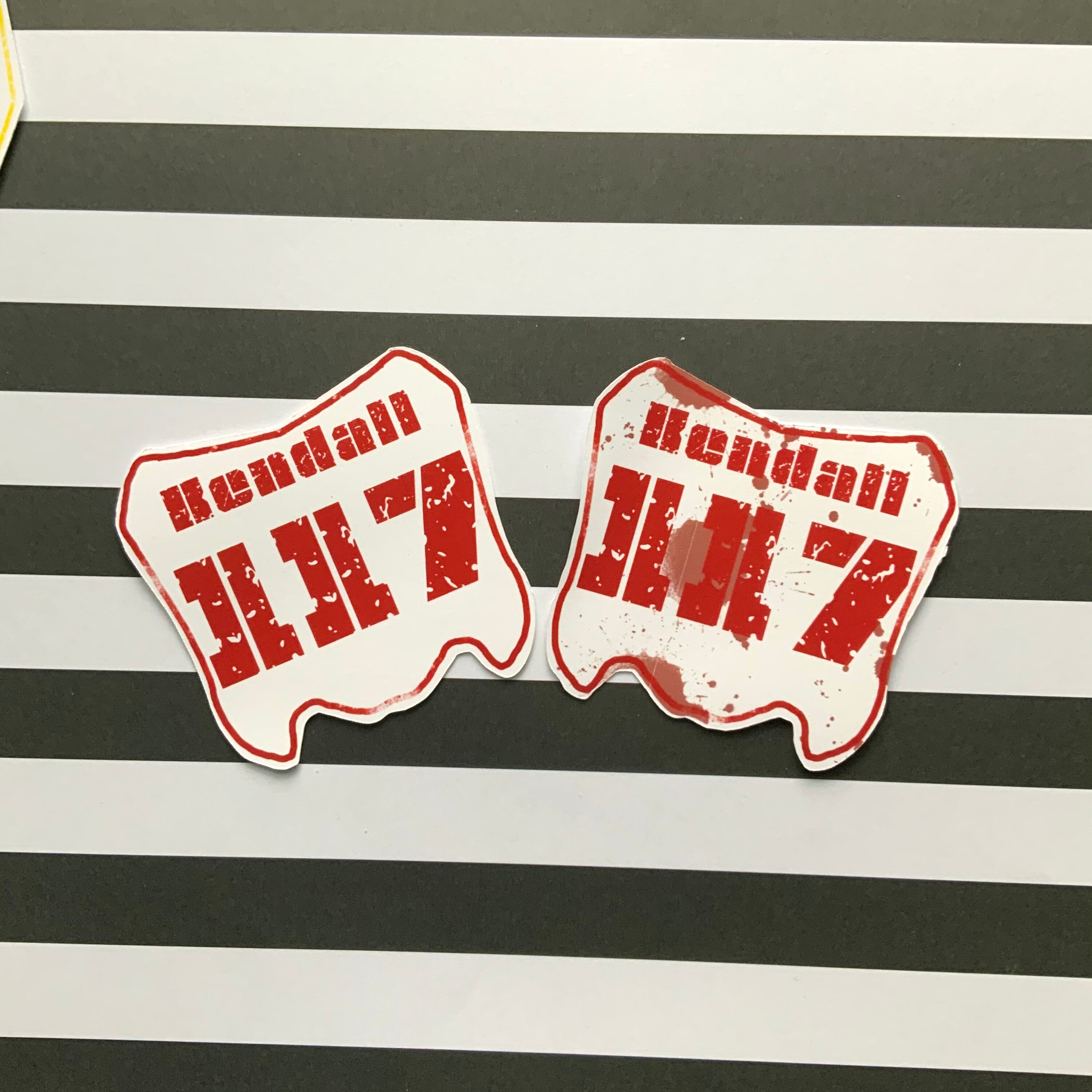 Honda Muddy Number Plate Decal Small Personalized Dirt Bike Number ...