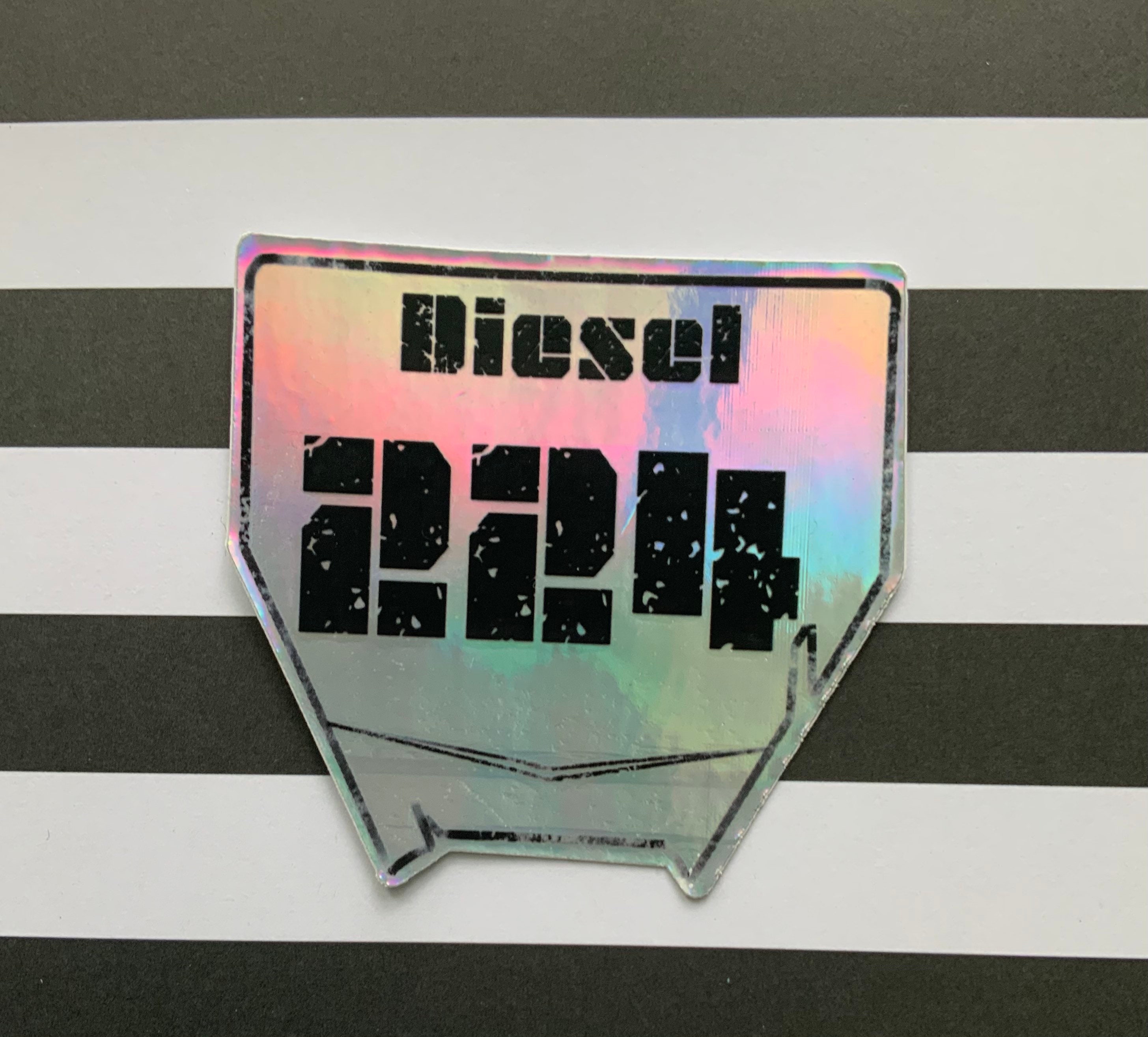 Holographic Number Plate Decal - Etsy