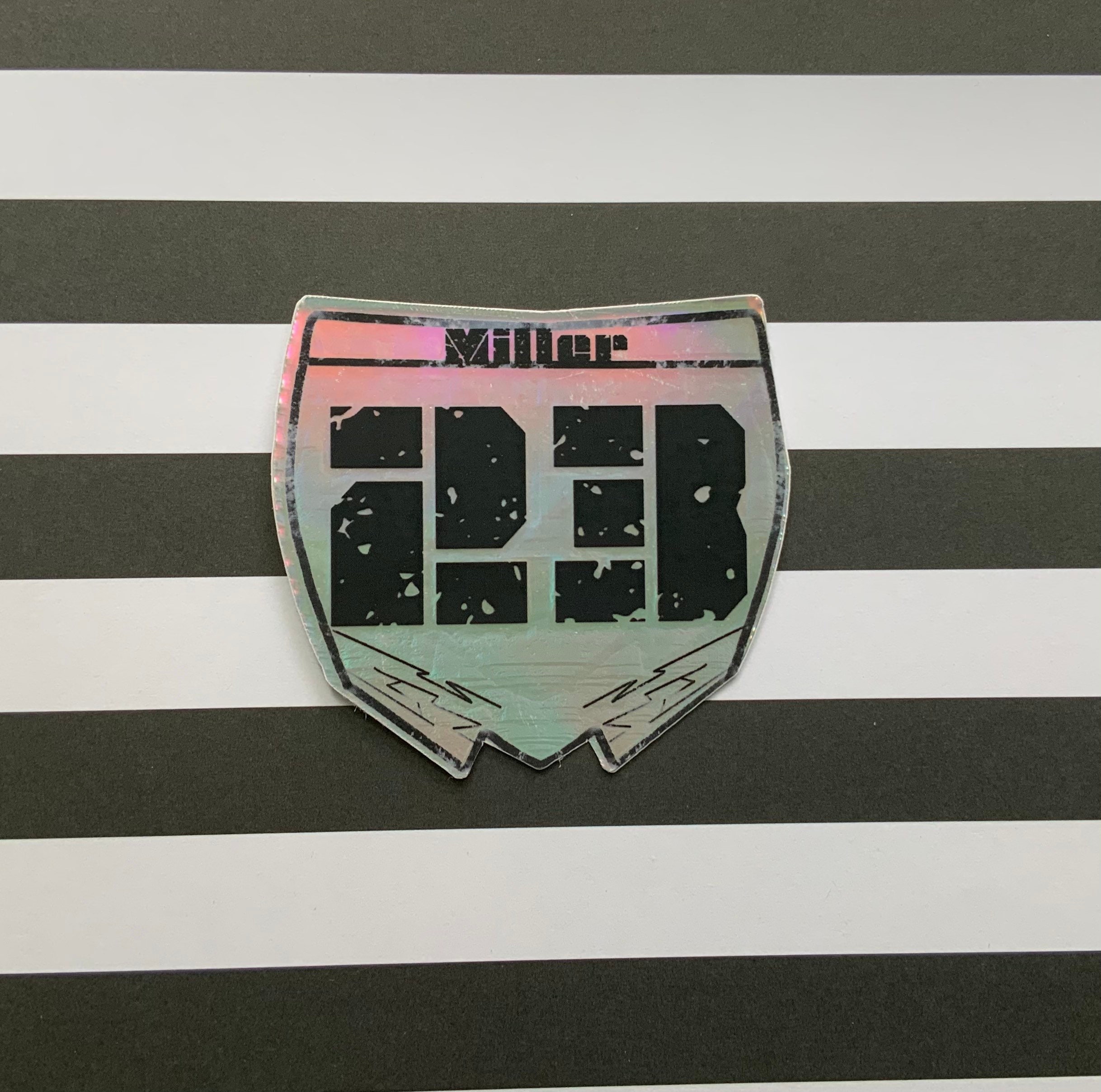 Holographic Number Plate Decal - Etsy