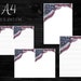 American Flag Printable Stationery Set/printable Stationary Paper ...