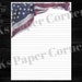 American Flag Printable Stationery Set/printable Stationary Paper ...