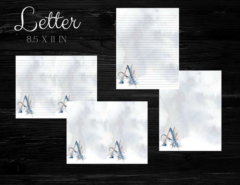 A Underwater Themed Printable Stationery Set/printable Stationary Paper ...