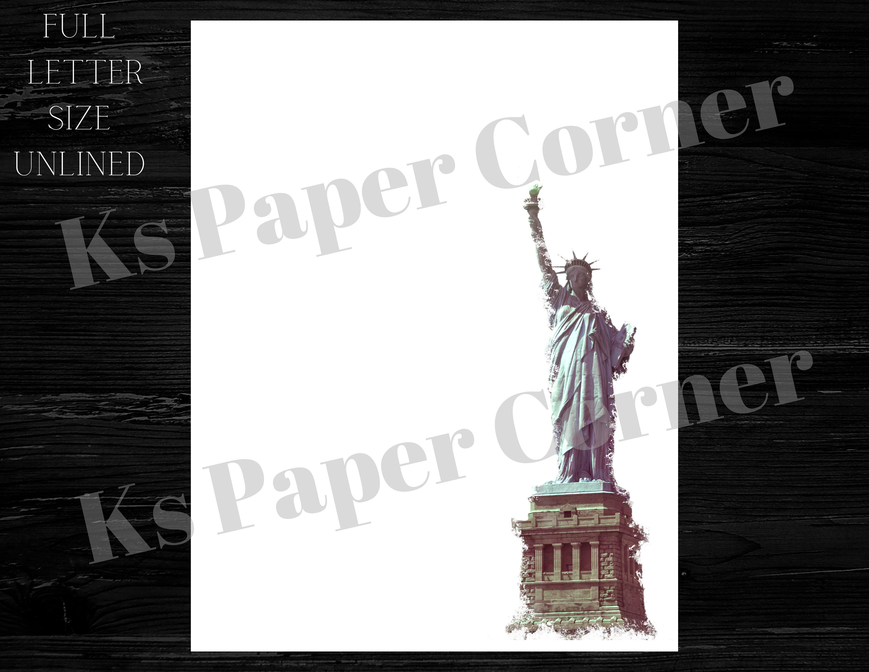 Statue of Liberty Printable Stationery Set/printable Stationary Paper ...