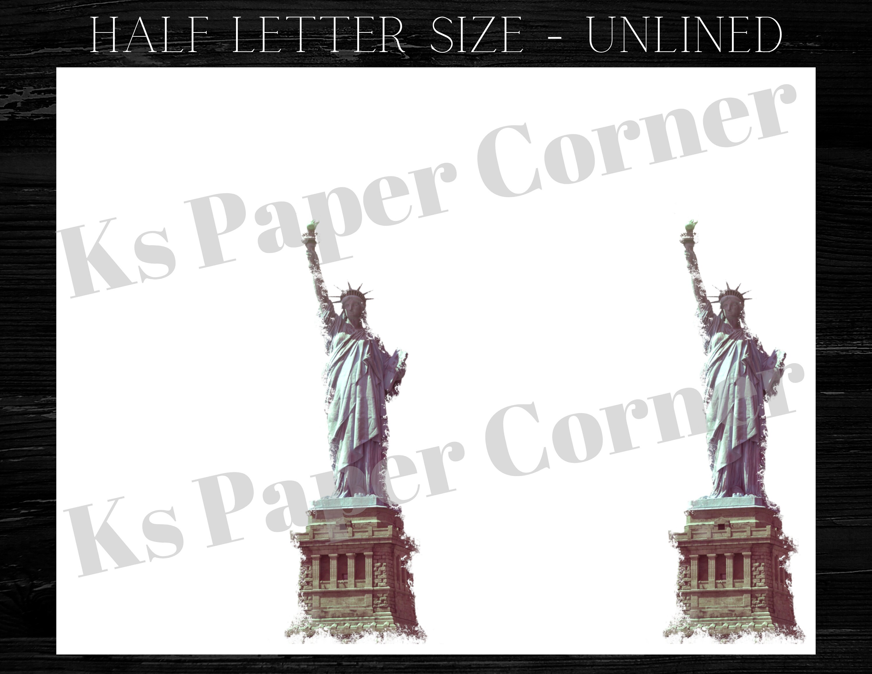 Statue of Liberty Printable Stationery Set/printable Stationary Paper ...