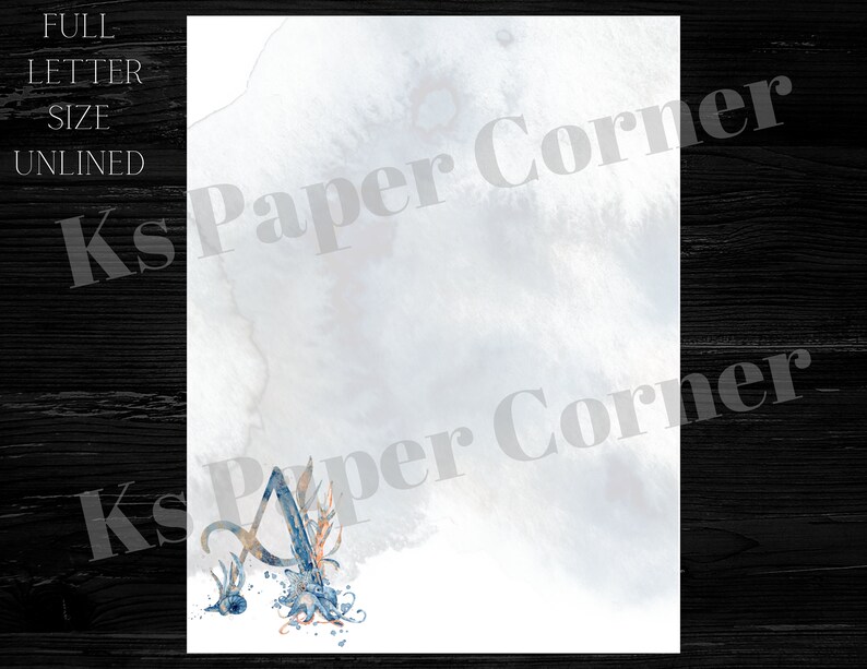 A Underwater Themed Printable Stationery Set/printable Stationary Paper ...