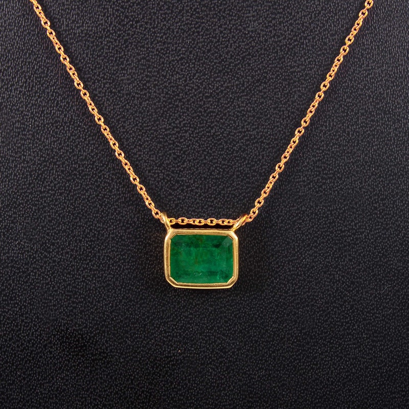 Emerald Pendant - Etsy