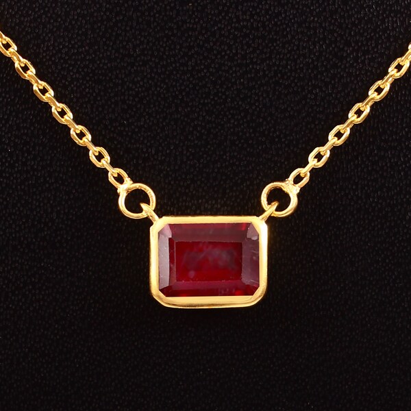 Natural Ruby Pendant - Etsy