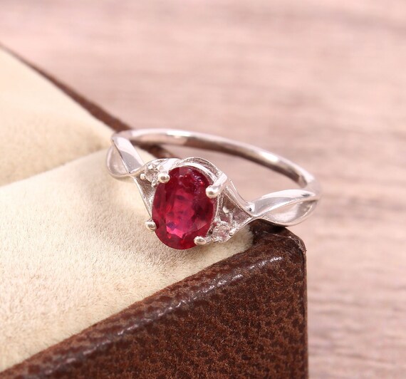 Natural Ruby diamond Ring brilliant Oval Cut Ruby engagement Ring good Quality Ruby Ring july Birthstone mother s Day Gift ruby Wedding Ring Etsy
