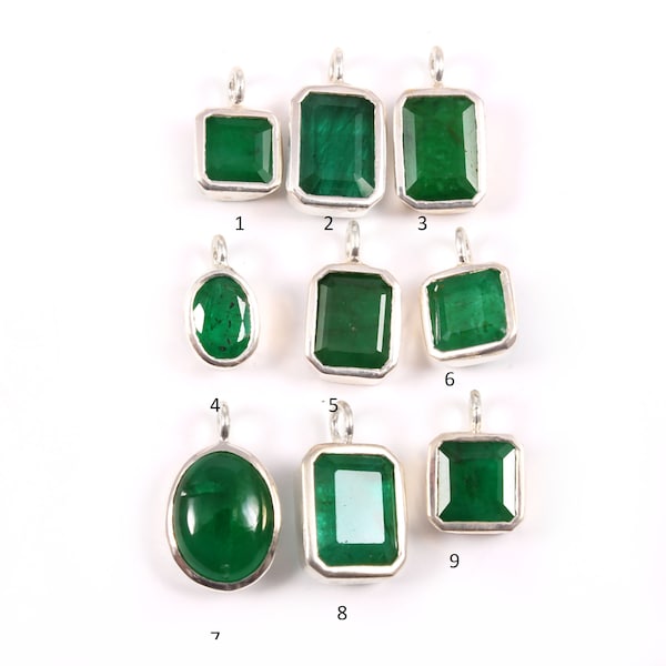 Emerald Pendant - Etsy