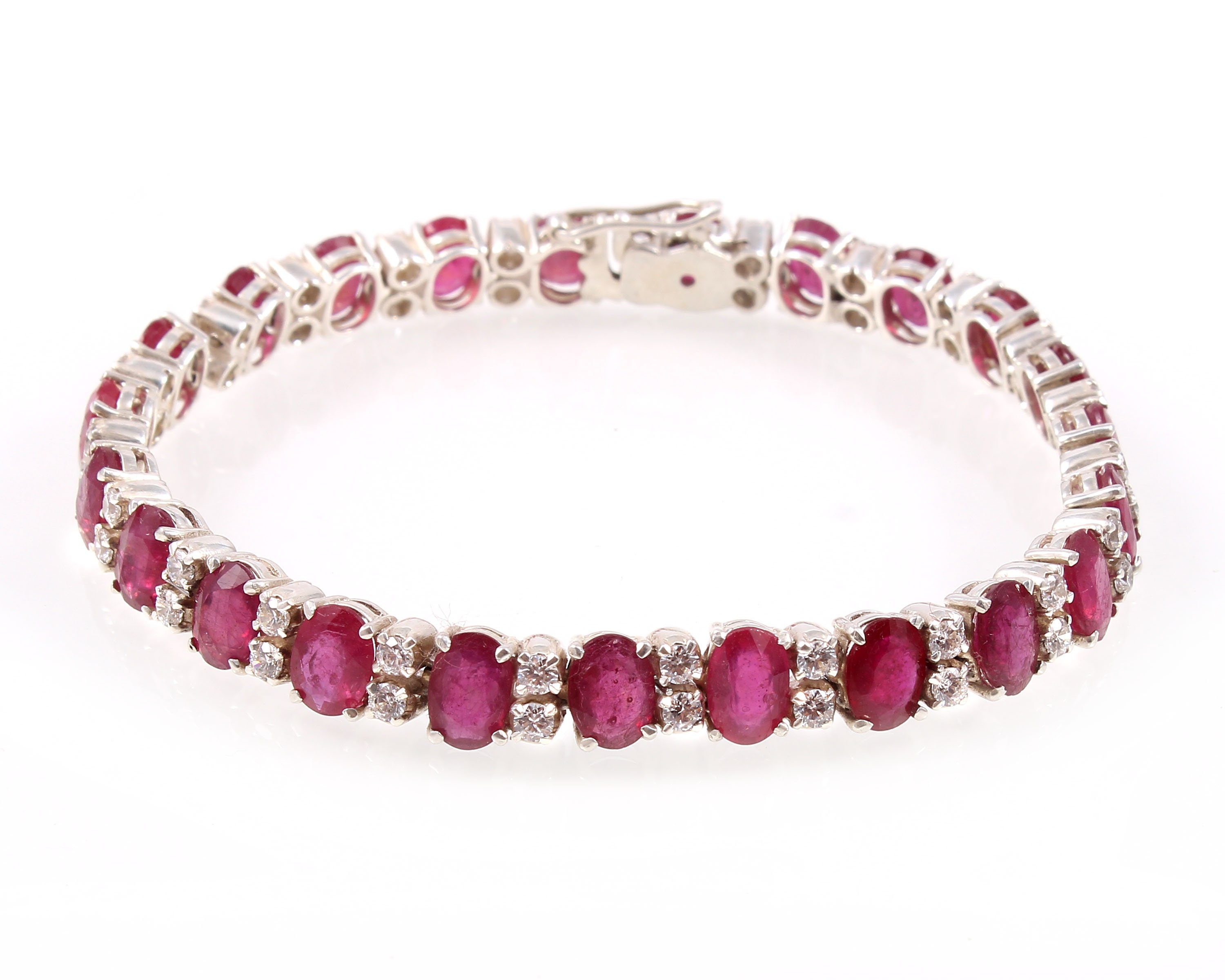 Natural Ruby Bracelet-brilliant Oval Cut Ruby Stone-engagement Bracelet ...