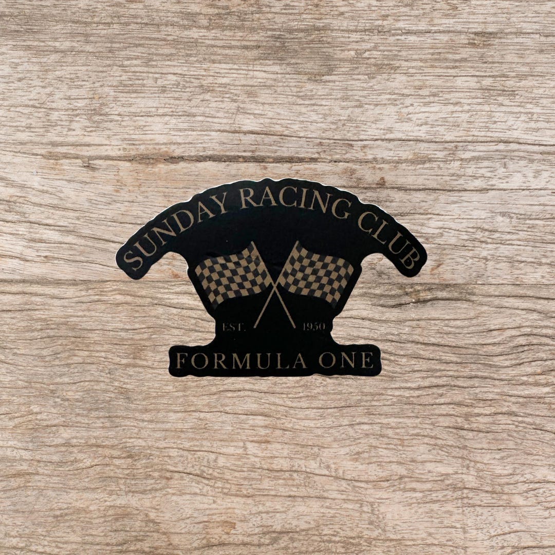 Sunday Racing Club Formula 1 F1 Driving Drivers Sticker - Etsy