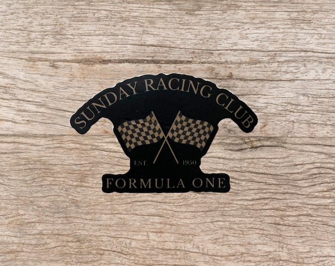 Sunday Racing Club Formula 1 F1 Driving Drivers Sticker - Etsy