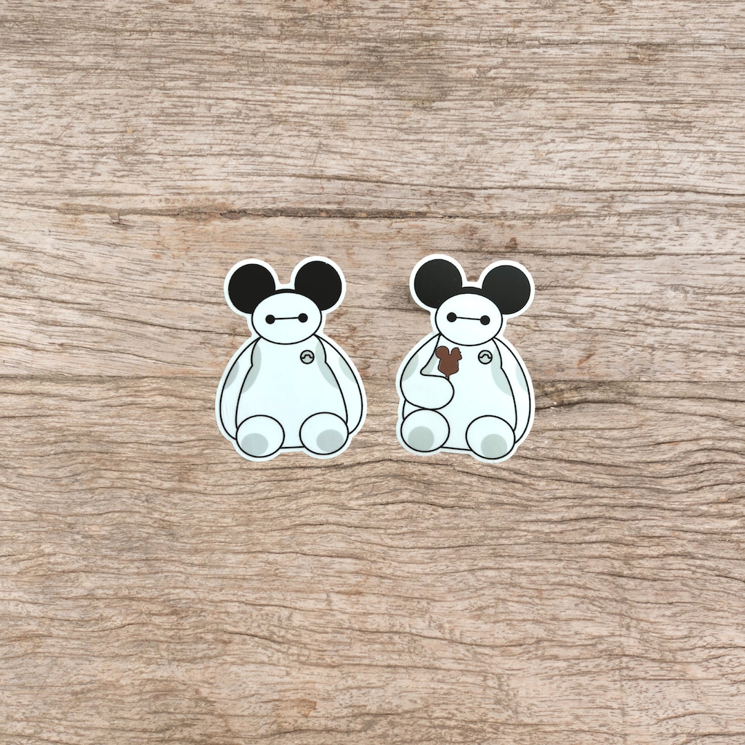 Baymax With Ears and Popsicle Sticker - Etsy