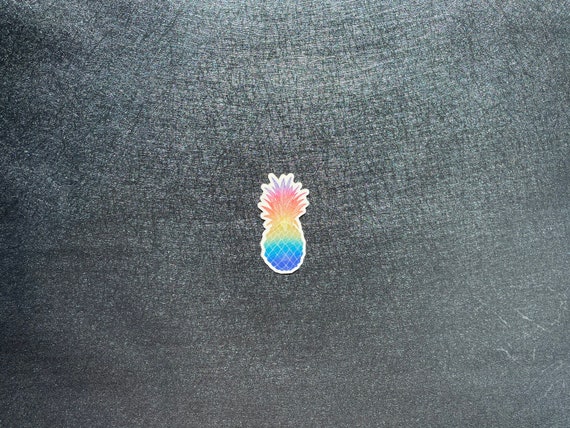 Rainbow Pineapple Mandala MINI Sticker | Etsy