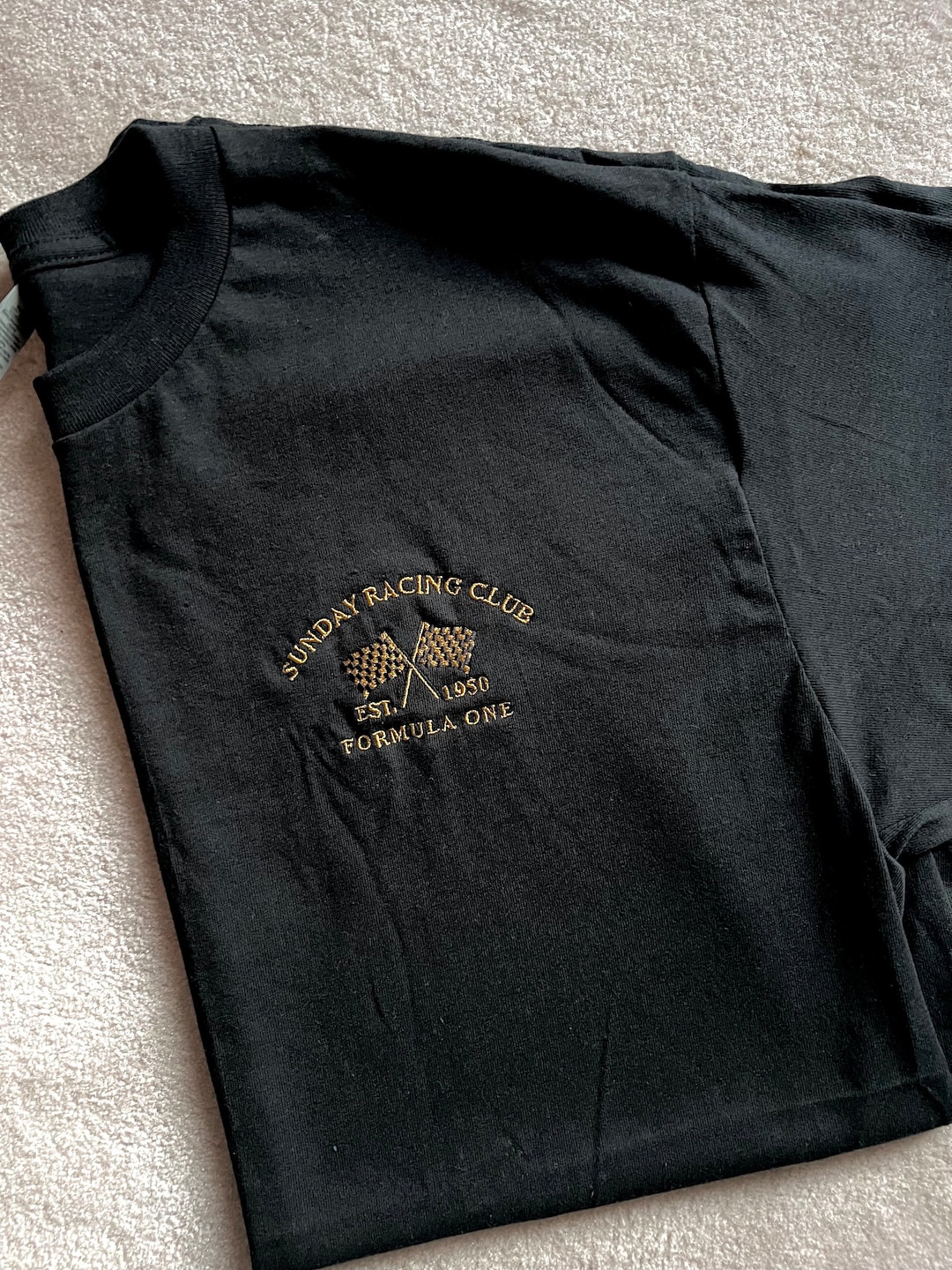 Form One F1 Race Club Racing Red Bull Mercedes FIA Embroidered T-shirt ...