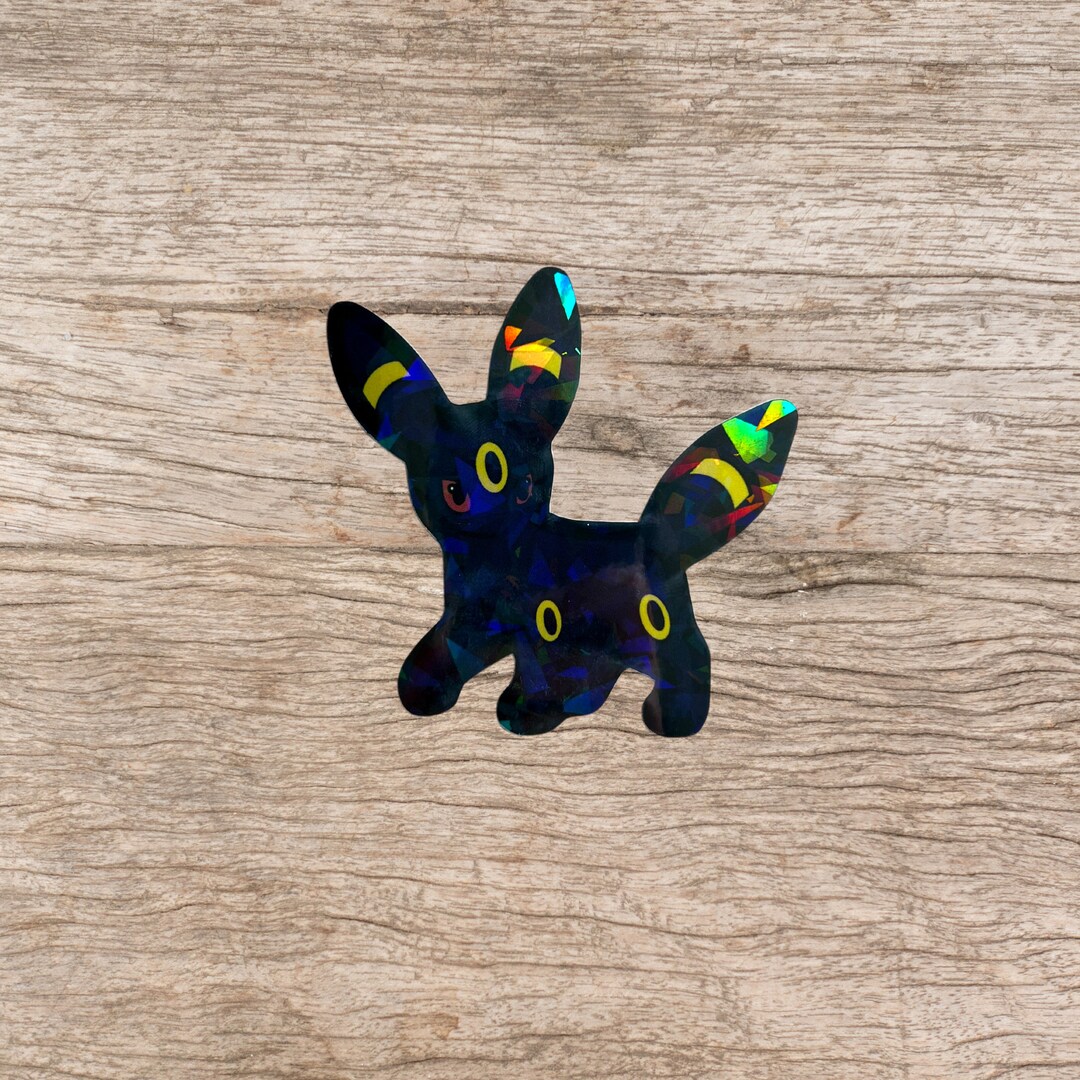 Umbreon Holographic Sticker - Etsy