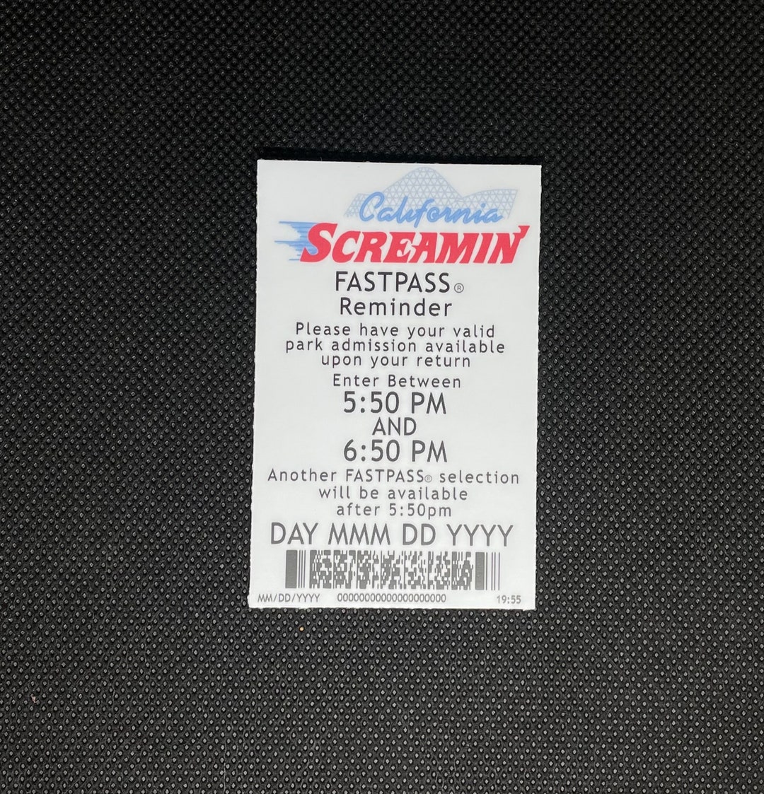 California Screamin' Fastpass Sticker - Etsy.de