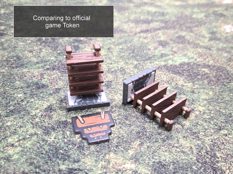 Zombicide White Death 3D Battlements, Stairways and Rope Ladder - Fully ...