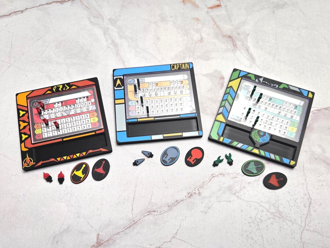 Star Trek Alliance Captain Player Card Trays and Overlays With Custom ...