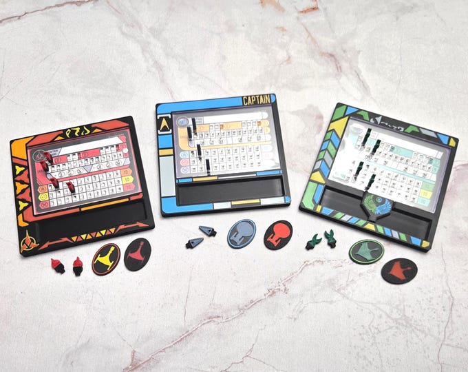 Star Trek Alliance Captain Player Card Trays and Overlays With Custom ...