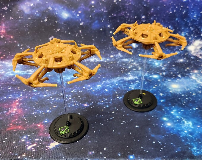 Star Trek Alliance Custom Acrylic AI Ship Base Overlays Set of 12 - Etsy