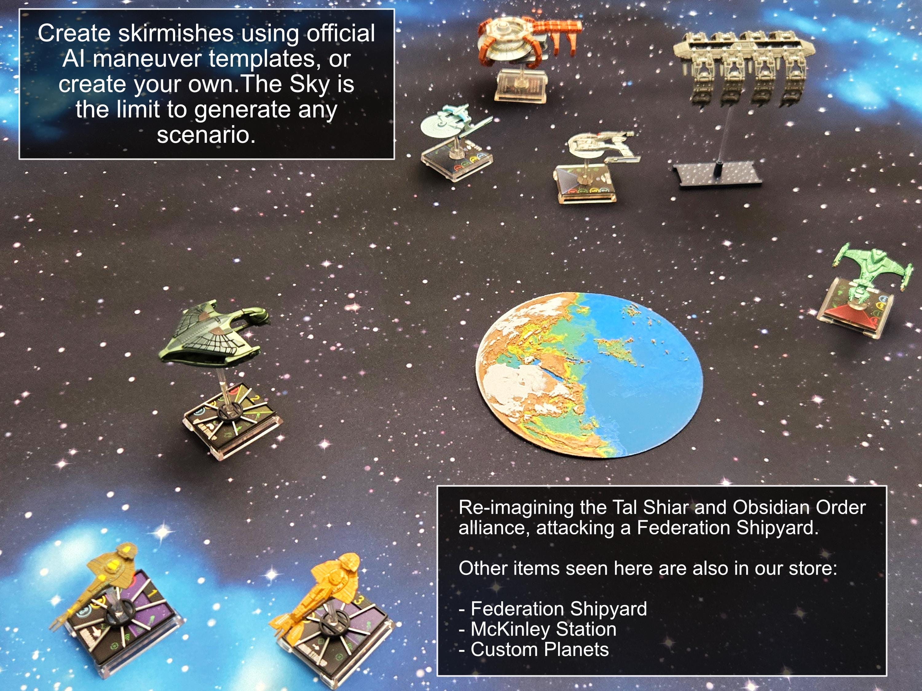 Star Trek Alliance Custom AI Ship Base Overlays - Set of 12; With 12 ...