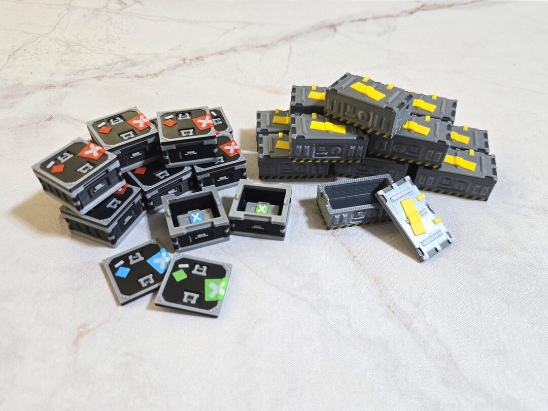 Modern Zombicide 2.0 2nd Edition 3D Objective & Pimpweapon Crates With ...