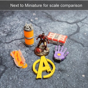 Marvel Zombicide 3D Interactive Tokens Sentinel Hand Avengers Sign and ...