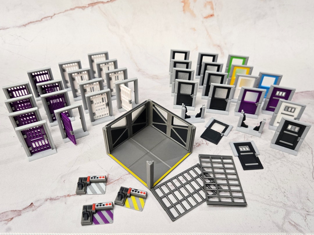 Zombicide Prison Outbreak 3D Destructable Doors, Cell Doors, Security ...