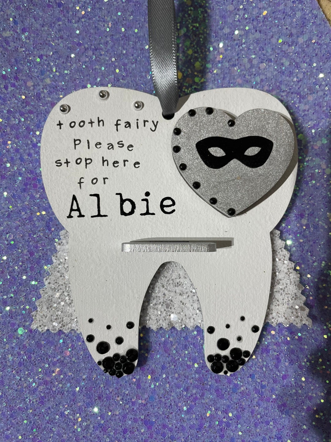 Tooth Fairy Hidden Money Plaque Boys Superhero Gift Lost Tooth Keepsake ...