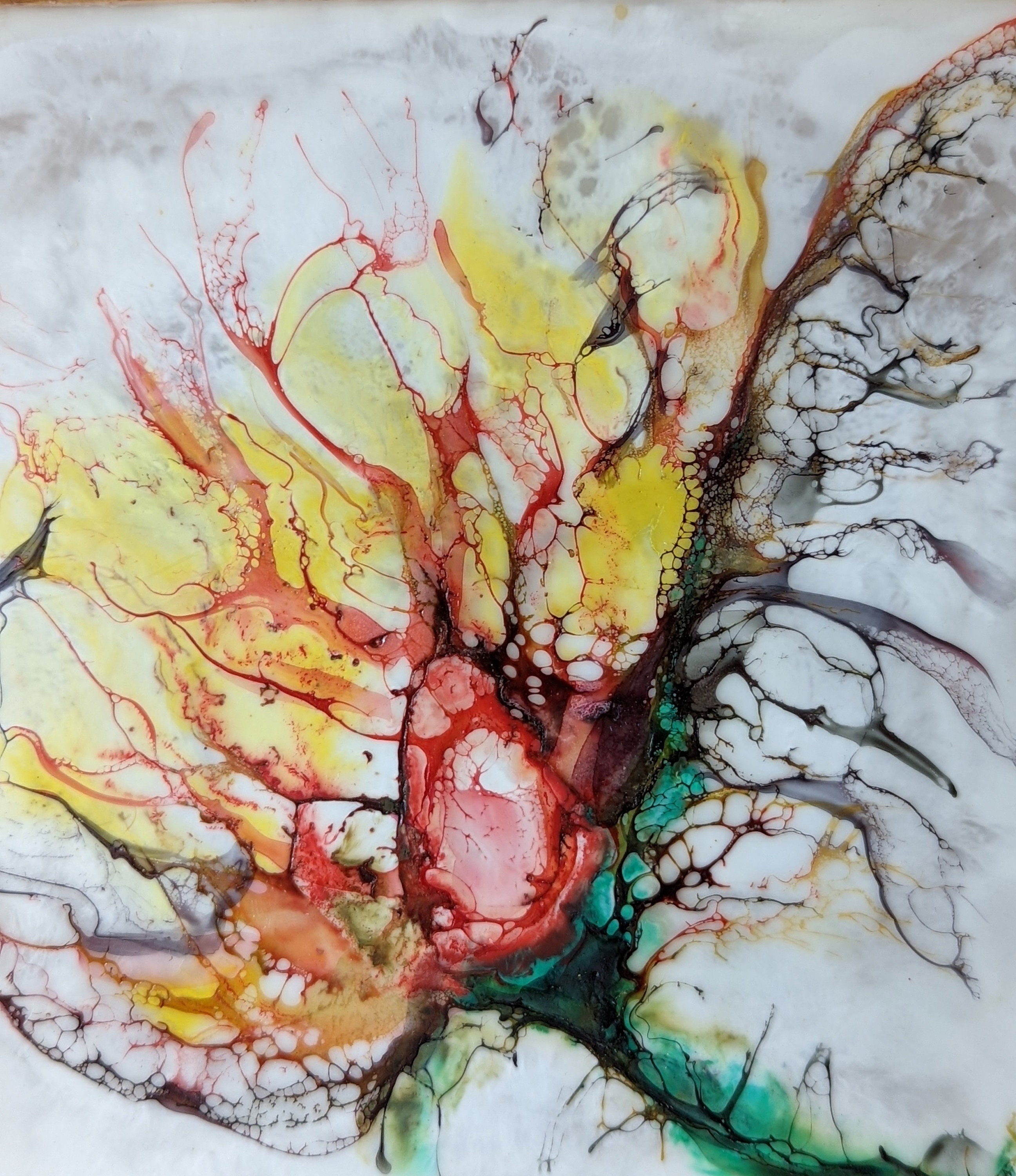 Encaustic Flower Small | Encaustic Art | Encaustic Painting ...
