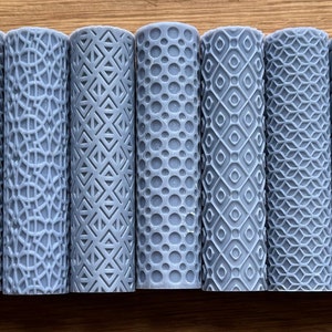 Pattern Texture Roller, Patterns Stamps, Fondant Cookie Stamp, Set of Pattern Texture Rollers ...