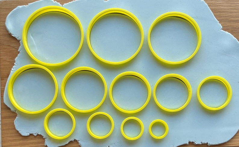 Circle Round Cutters for Cookies, Polymer Clay, Biscuits. Round Circle ...