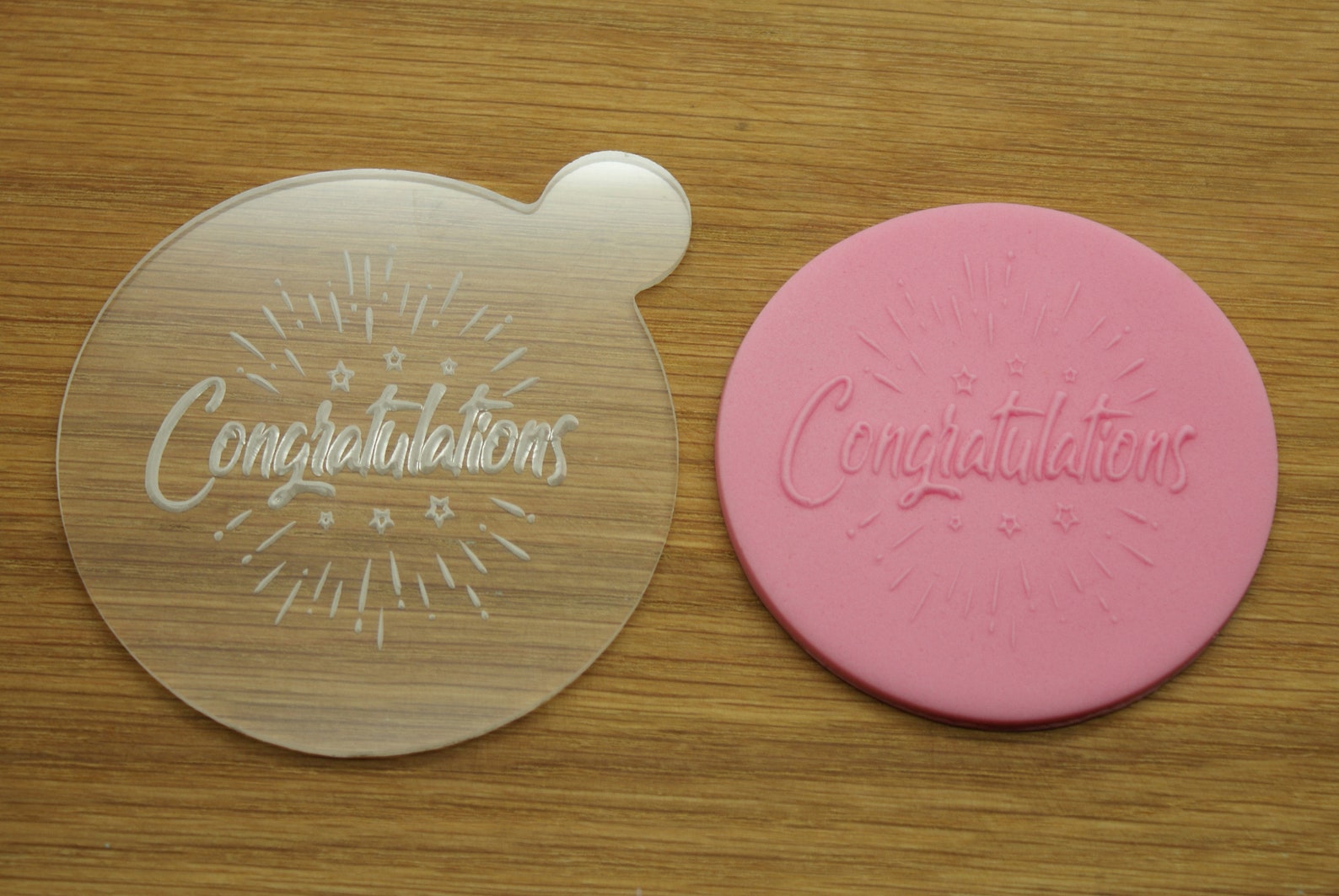 Congratulations Embosser, Fondant Cookies , Debosser Stamp, Fondant ...