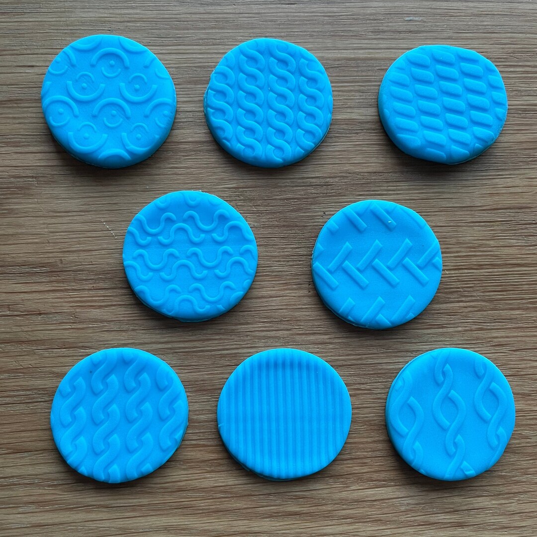 Pattern Texture Roller, Patterns Stamps, Fondant Cookie Stamp, Set of ...